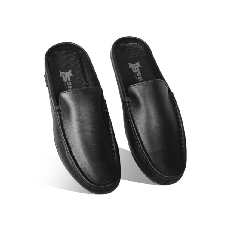 Classic Plain Leather Half Shoes For Men SB-S913 - SSB Leather