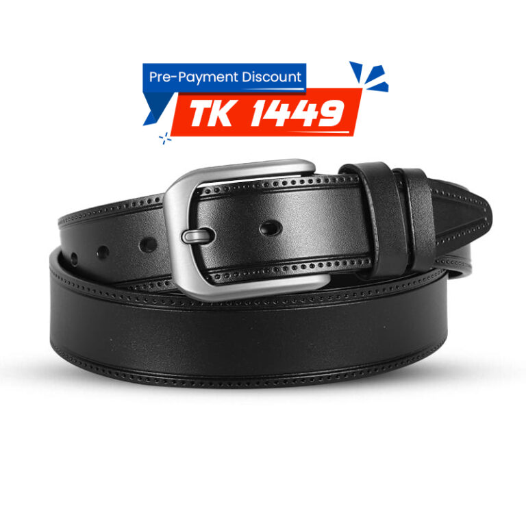 Classic Black One Part Leather Belt For Men-IB108 - SSB Leather