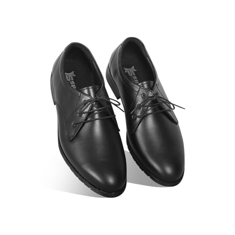 Classic Black Derby Formal Shoes For Men SB-S943 - SSB Leather